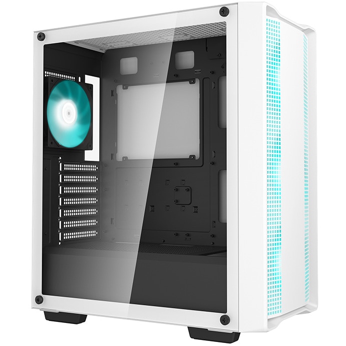 Carcasa DeepCool CC560 WH V2, Mid-Tower, fara sursa, ATX alb - eMAG.ro