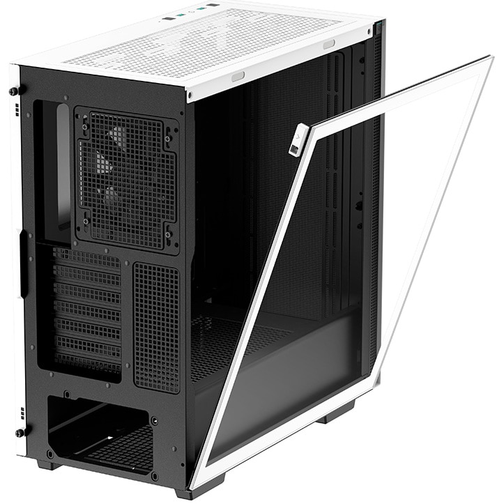 Carcasa DeepCool CH510 WH, Mid-Tower, fara sursa, ATX alb - eMAG.ro