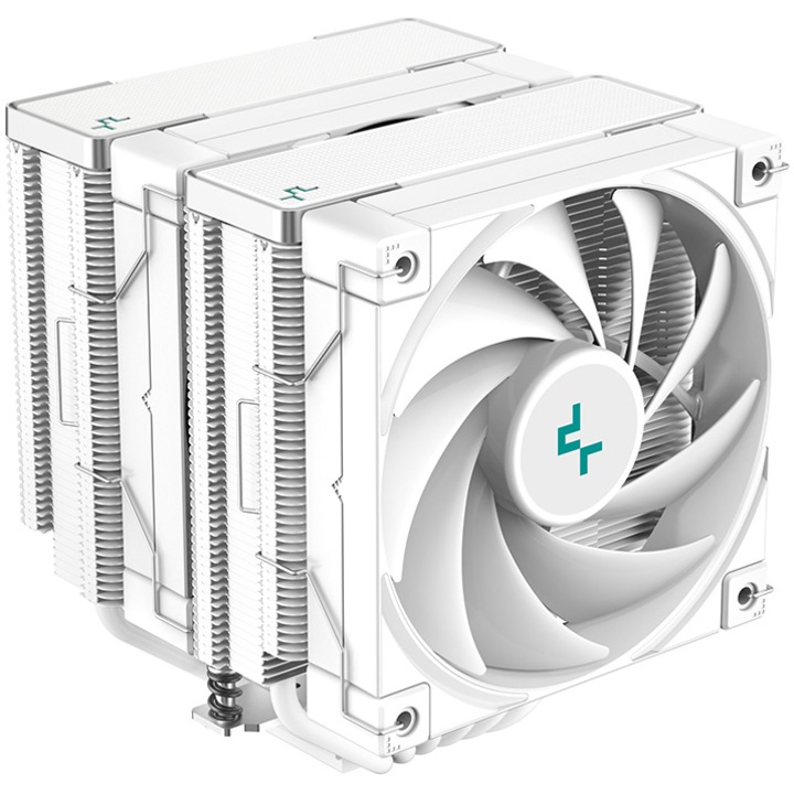 Cooler DeepCool AK620 WH, 240mm, cu aer, skt. Intel/ AMD, iluminare nu e cazul - eMAG.ro