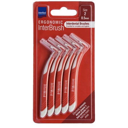 Periute interdentare marimea 2 0.50mm, Intermed Ergonomic InterBrush, 5 ...