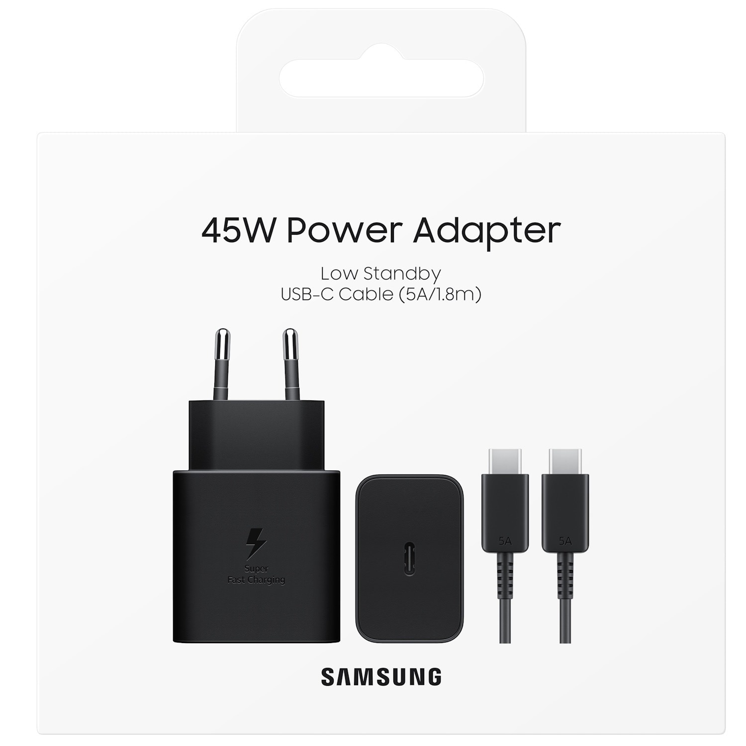 Incarcator retea Samsung Super Fast Charger Adapter 45W, USB Type-C ...