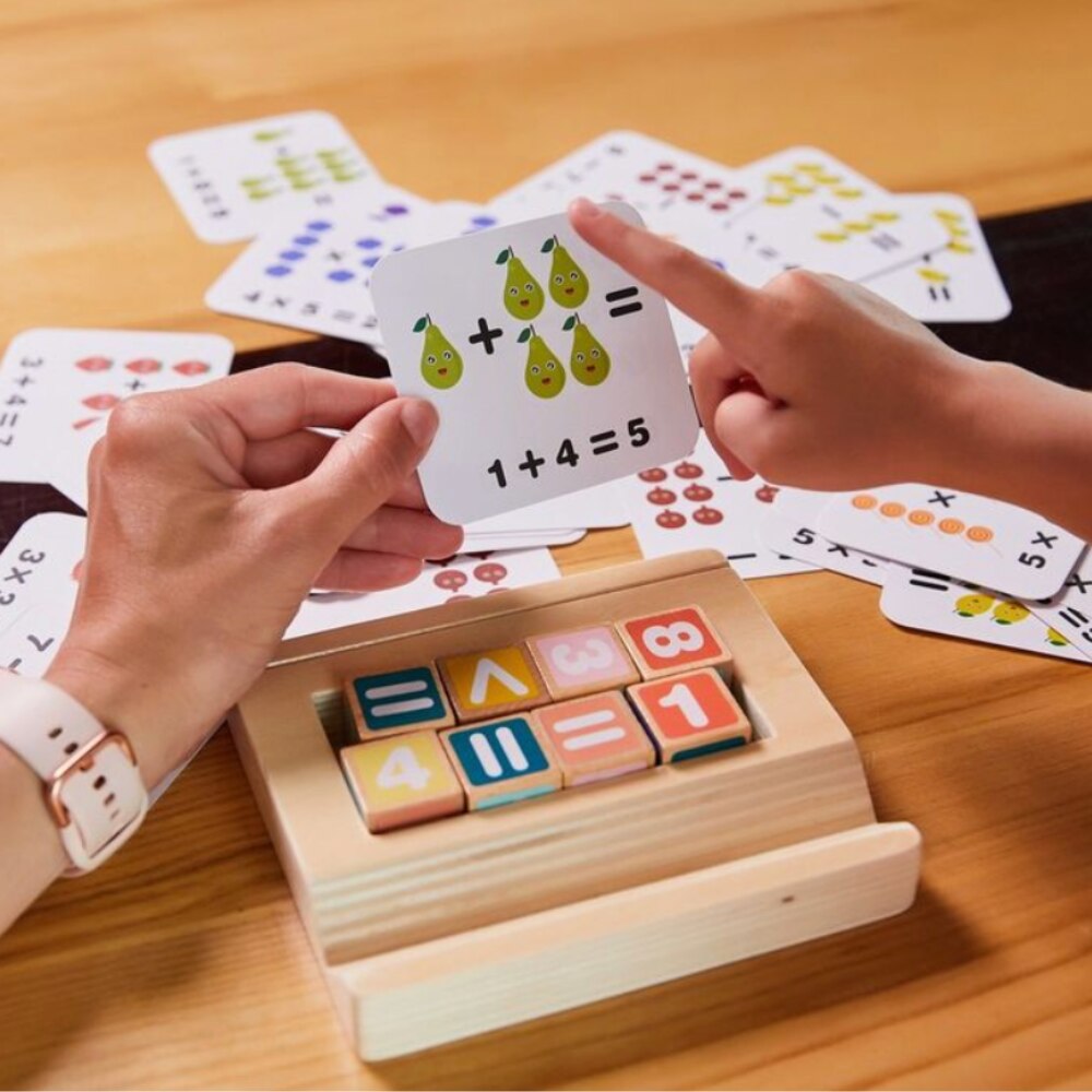 Set Educational Matematica din Lemn natural eco pentru Copii Salestore ...