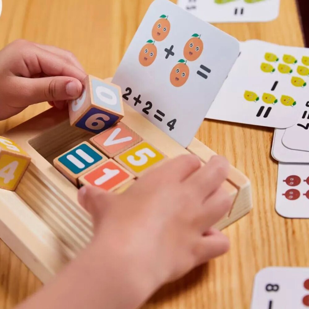 Set Educational Matematica din Lemn natural eco pentru Copii Salestore ...