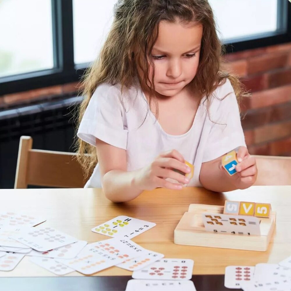 Set Educational Matematica din Lemn natural eco pentru Copii Salestore ...