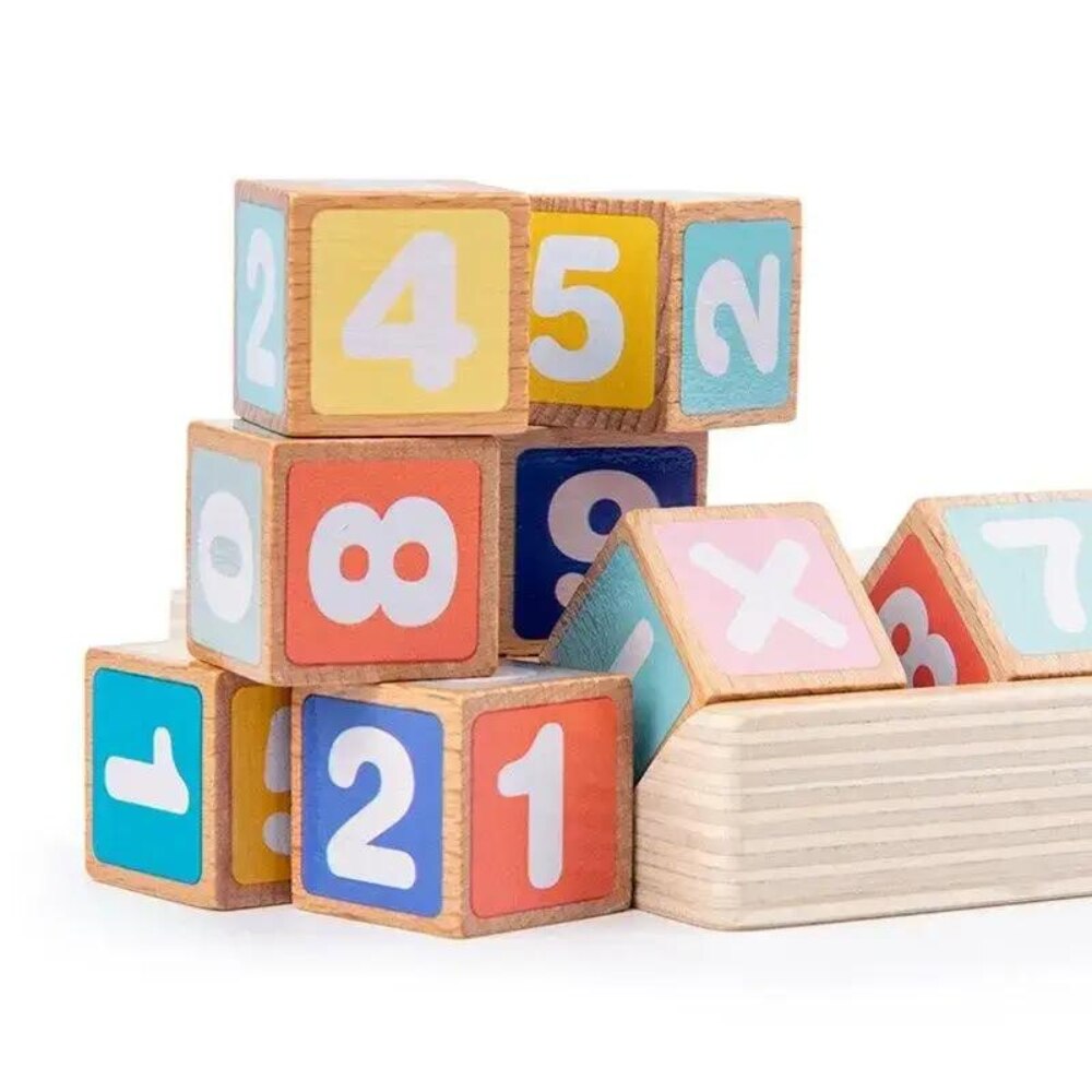Set Educational Matematica din Lemn natural eco pentru Copii Salestore ...