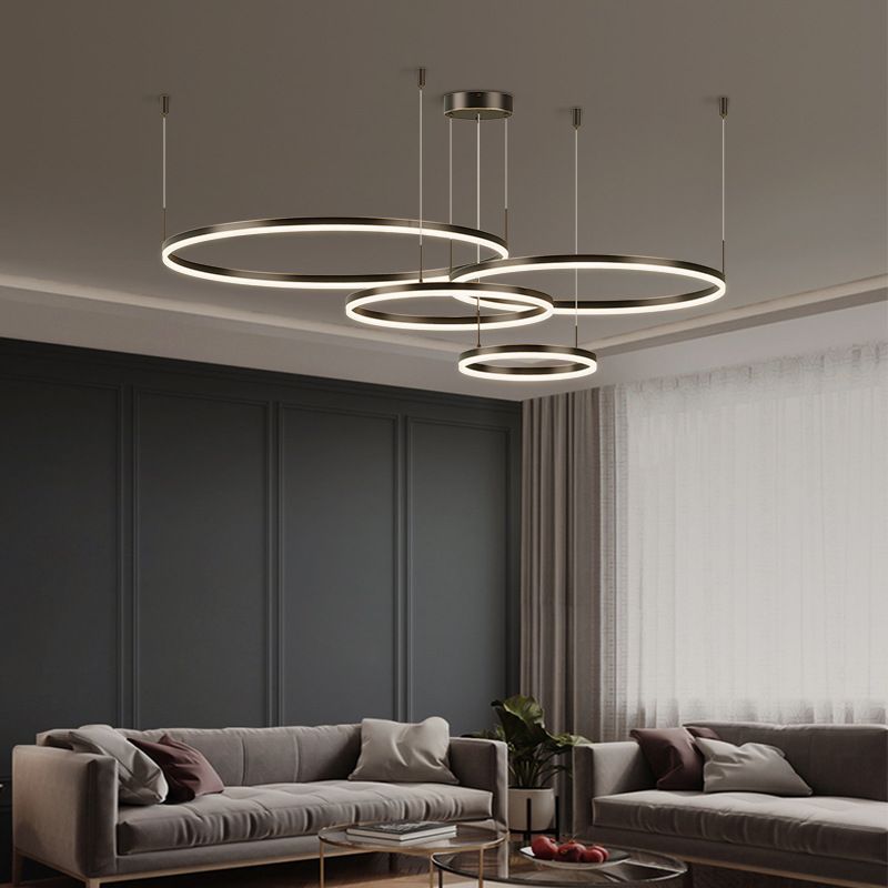 Lustra LED Tip Pendul RFAN, Model F203005/4, Cu Telecomanda, 3 Tipuri ...