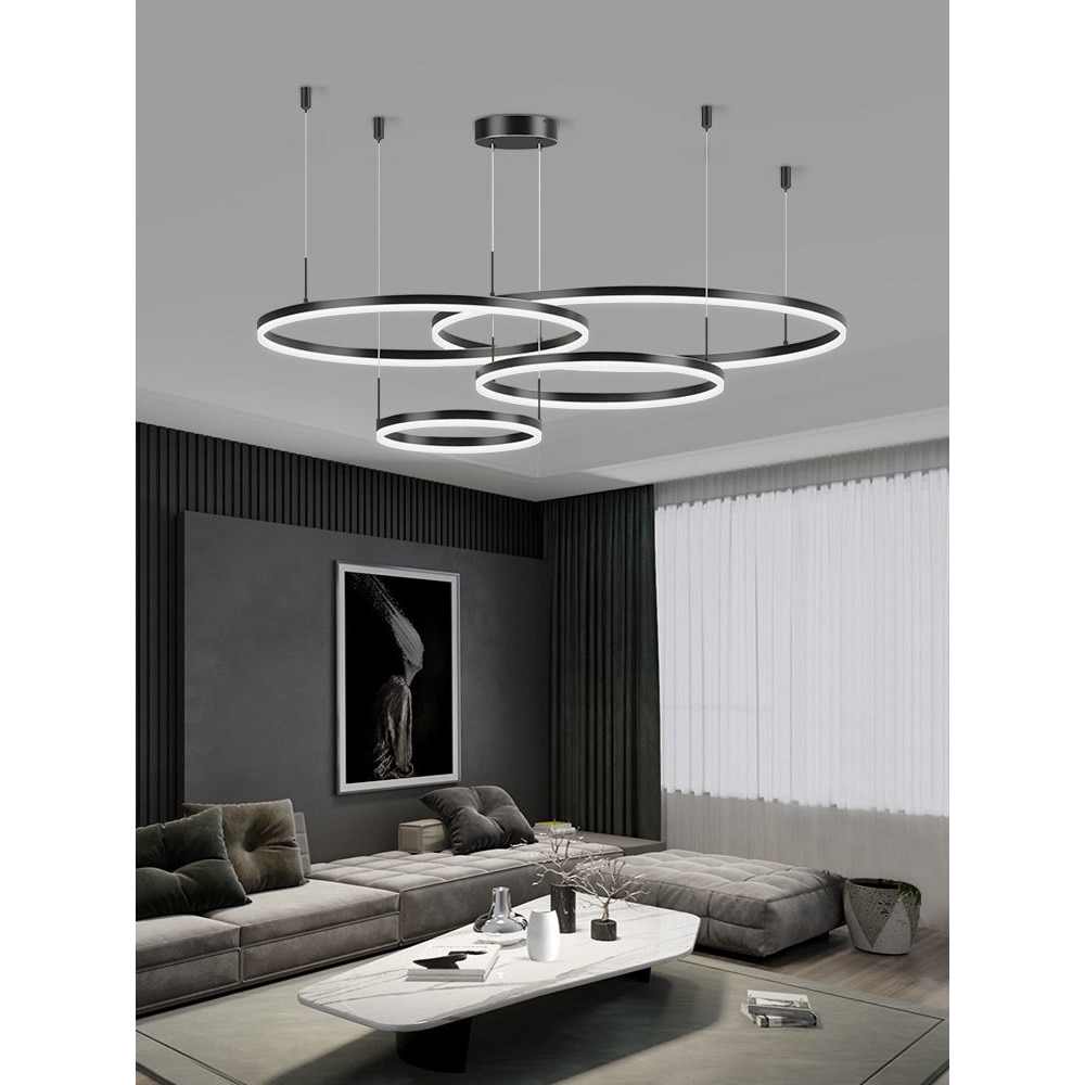 Lustra LED Tip Pendul RFAN, Model F203005/4, Cu Telecomanda, 3 Tipuri ...