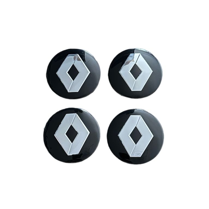 Set 4 embleme stickere abtibild Renault din tabla (aluminiu ...