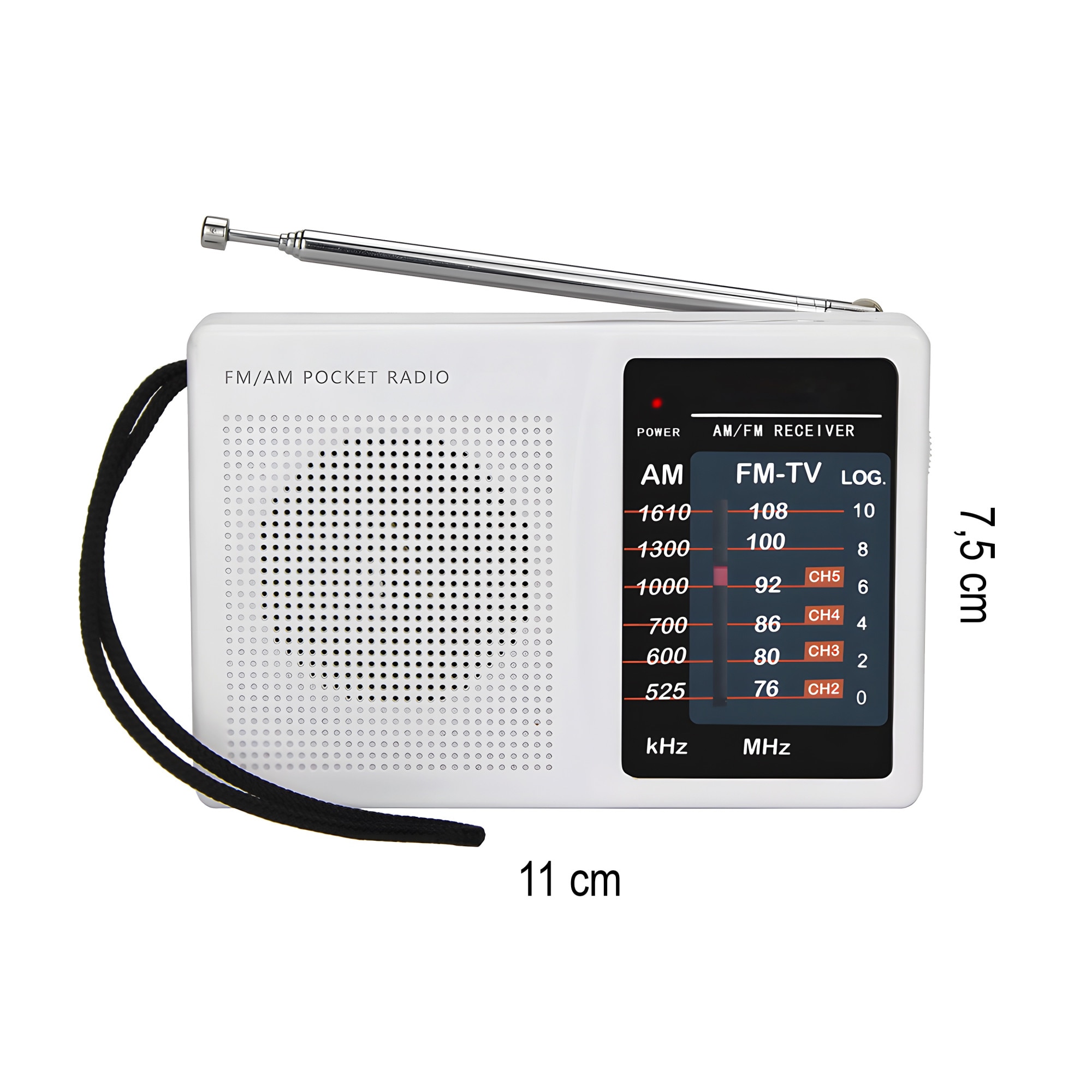 Radio Portabil Retoo KK-228 cu Mufa Casti AUX Jack 3.5mm si Antena ...
