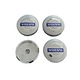 Set 4 capace roti 60mm Volvo argintii compatibil/inlocuitor janta aliaj ...