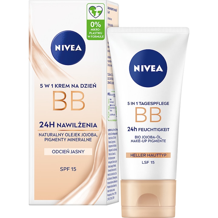 BB Cream, Nivea 5in1, SPF15, 50ml - eMAG.ro