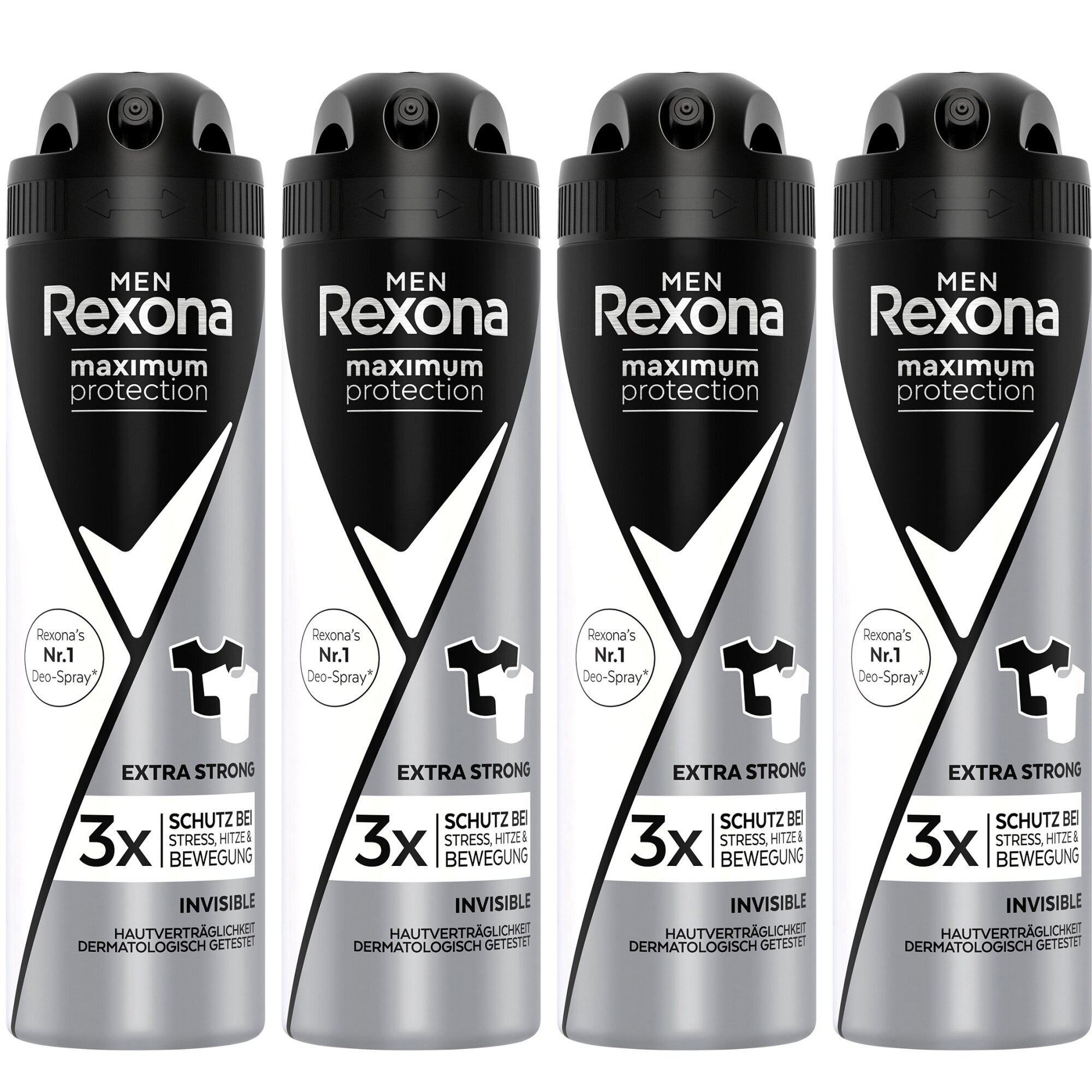 Set 4 deodorante spray, Rexona Maximum Protection, 150ml x 4 - eMAG.ro