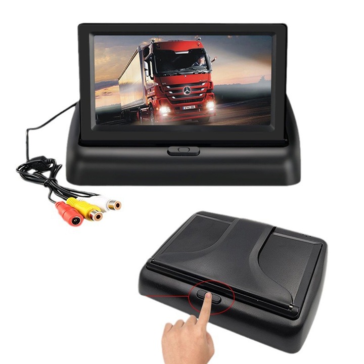 Kit camera de marsarier, JAMNGREL, cu 12 camere LED, ecran LCD pliabil ...