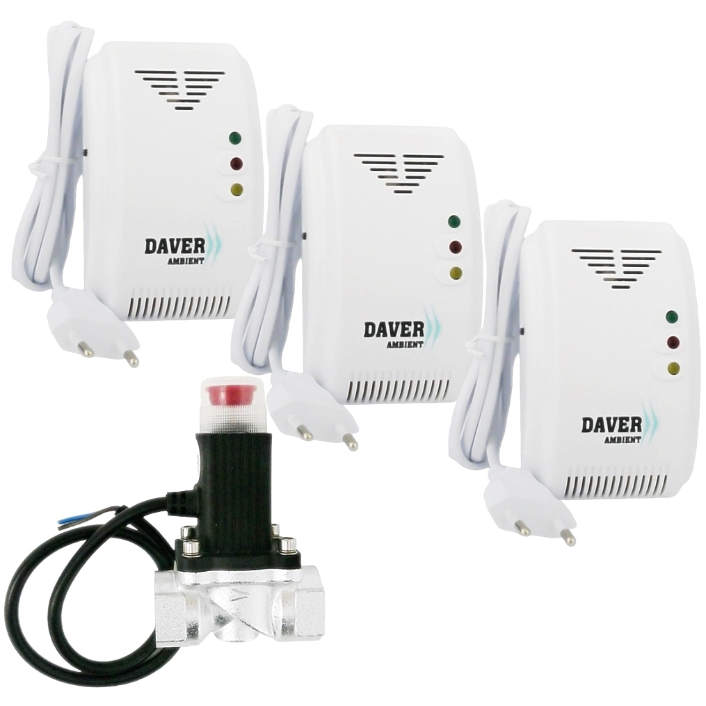 Sistem detectie gaz cu trei senzori cu alimentare la 220V/50Hz si o ...