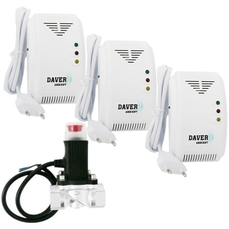 Sistem detectie gaz cu trei senzori cu alimentare la 220V/50Hz si o ...