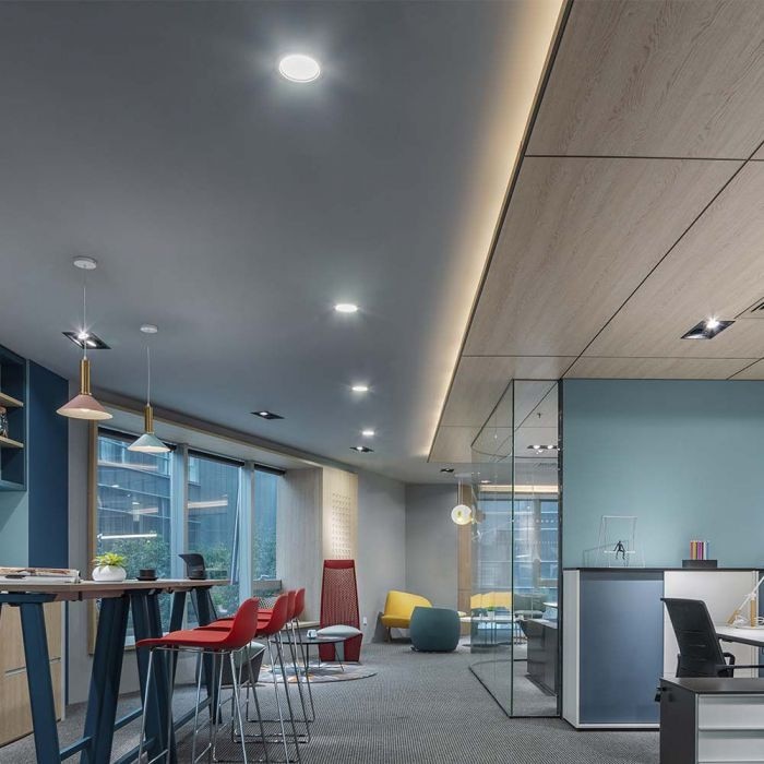 Süllyesztett kerek led spot 6W, 660 lm, IP20, hideg fény (6500K ...