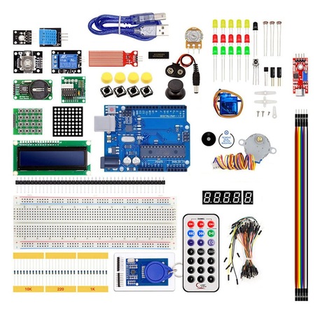 Kit compatibil Uno R3 24 componente electronice, Latauar - eMAG.ro