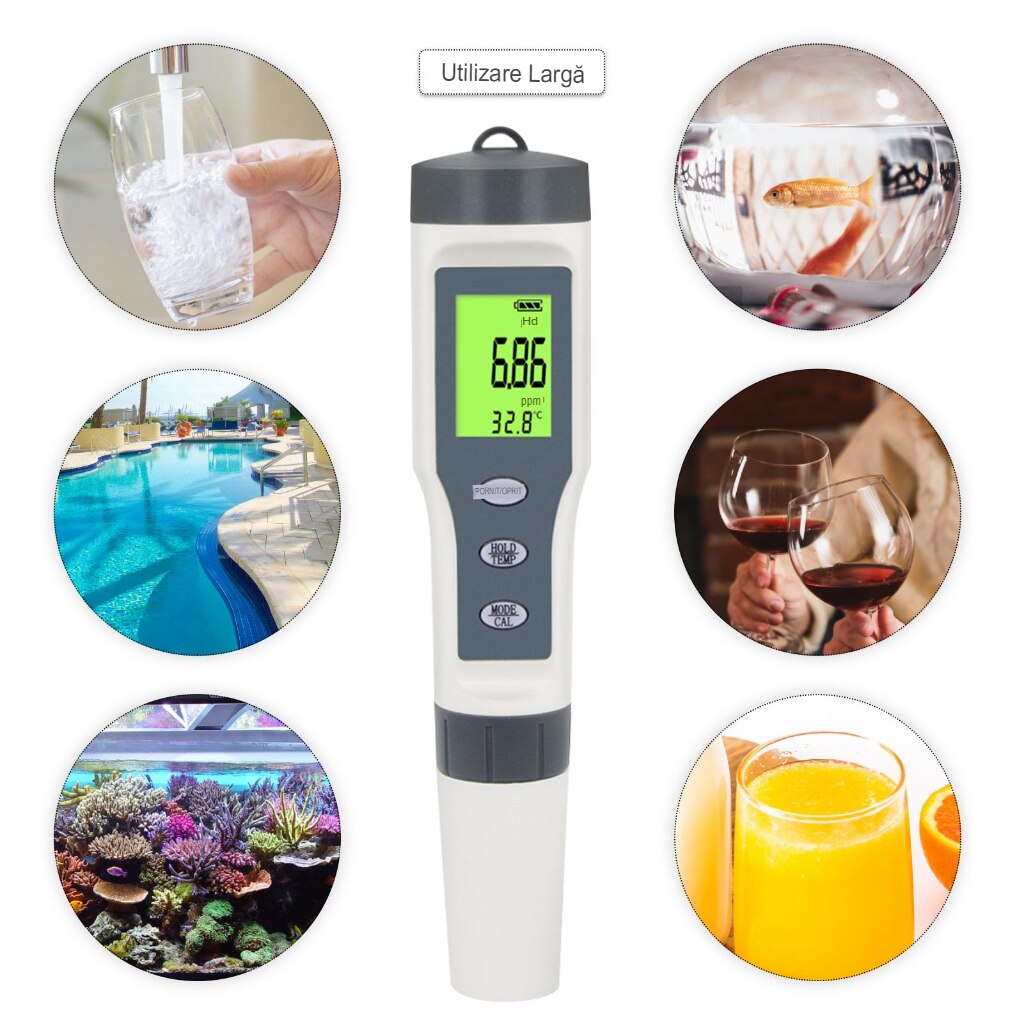Tester apa 5 in 1, AEC 9901~9909 Profesional, masoara 2 contoare ...