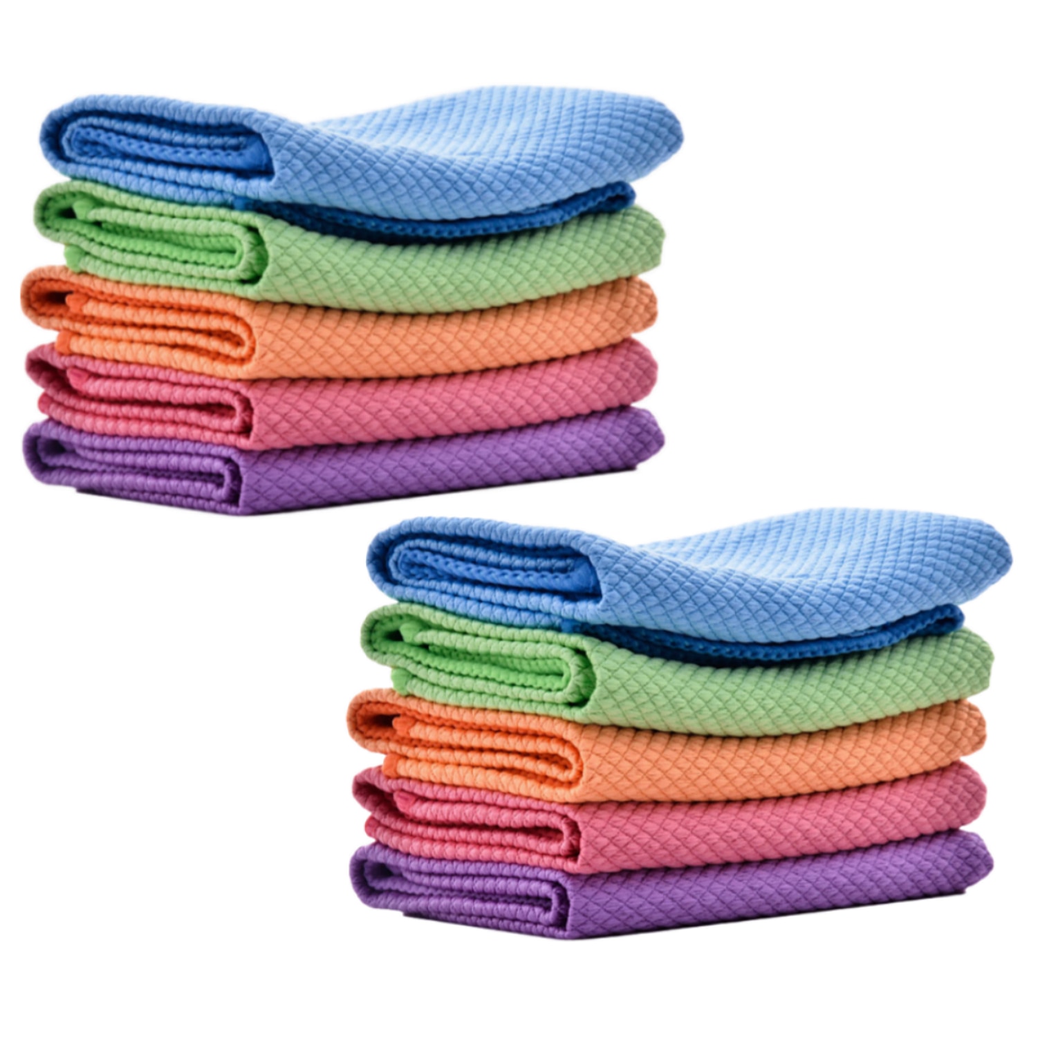 Set 10 lavete Microfibra, enkourakoko®, 25X25 cm, carpa magica pentru ...