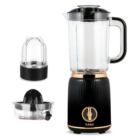 Blender de masa cu 3 accesorii Zass ZSB 21 Rose Gold, 380 W, 2 trepte ...