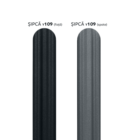 Sipca metalica pentru gard y109-cap rotund, Caretta, Fresco, grosime 0 ...