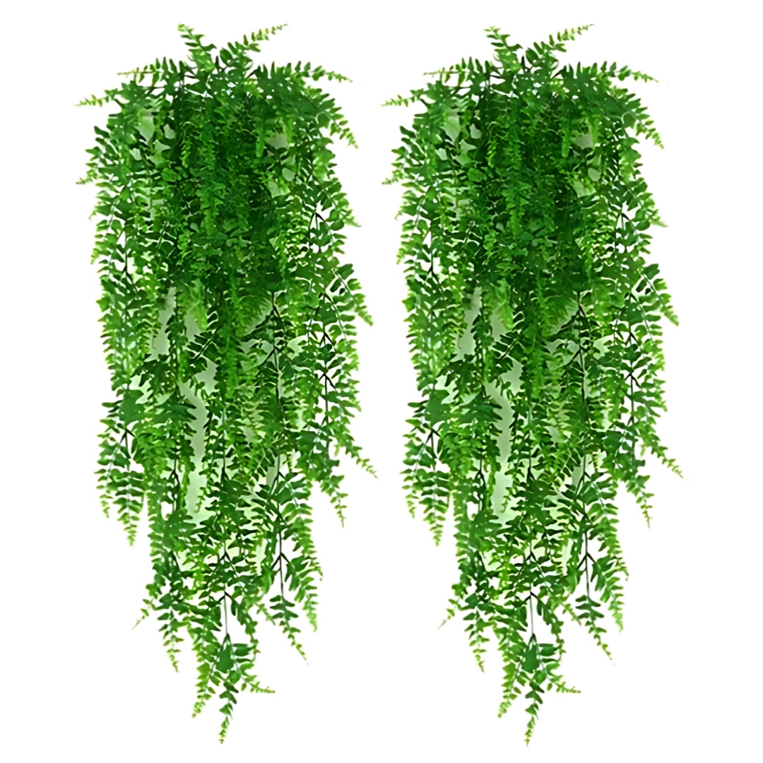 Set 2 ferigi artificiale, Selling Depot®, din Plastic, 70cm, Verde ...
