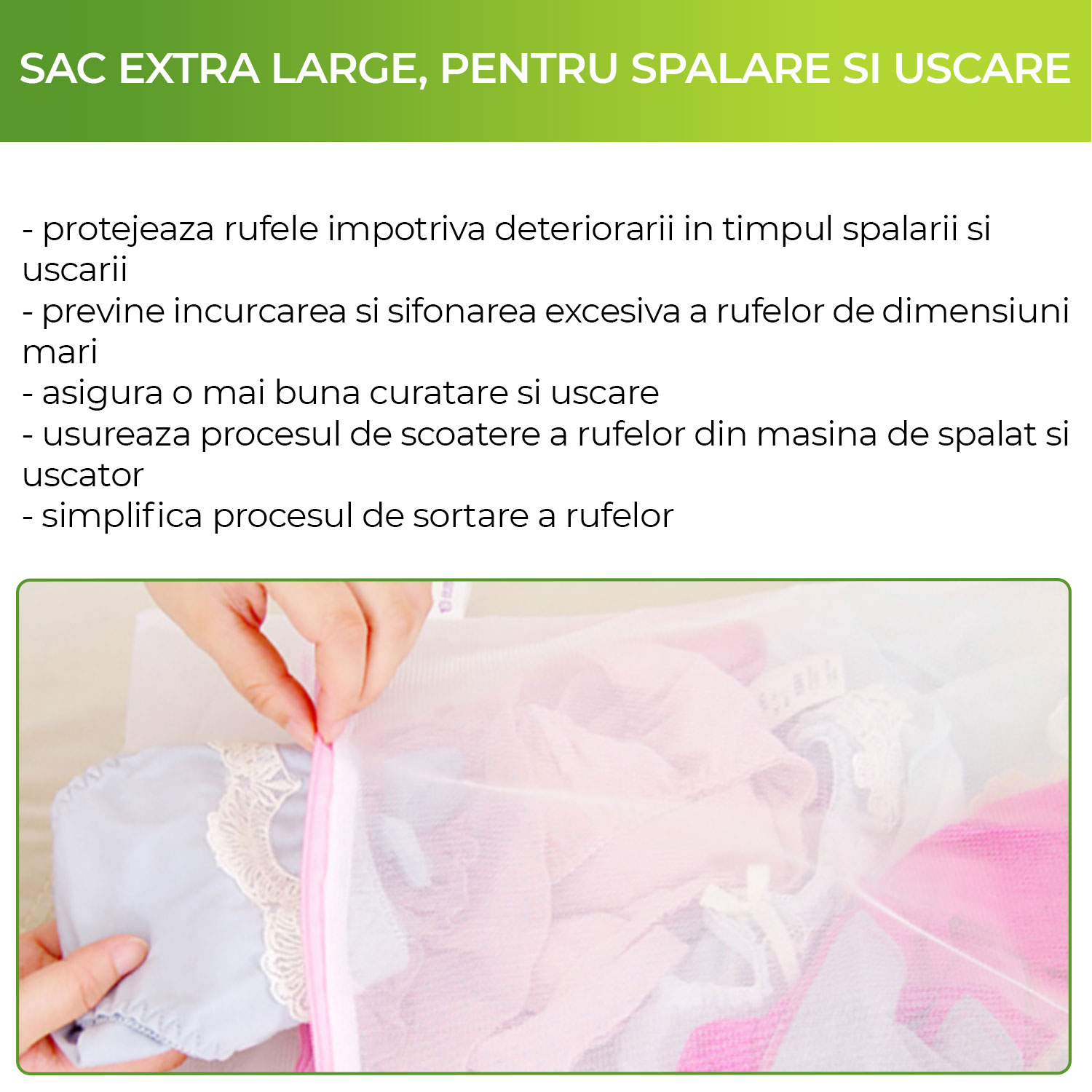 Sac pentru rufe voluminoase, zioda smart essentials®, cu rol de ...