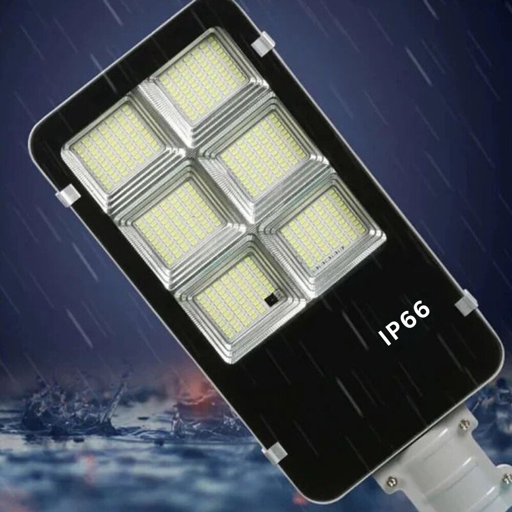 Lampa solara Led 400W, IP66, Panou solar 6V/30W, Control telecomanda ...