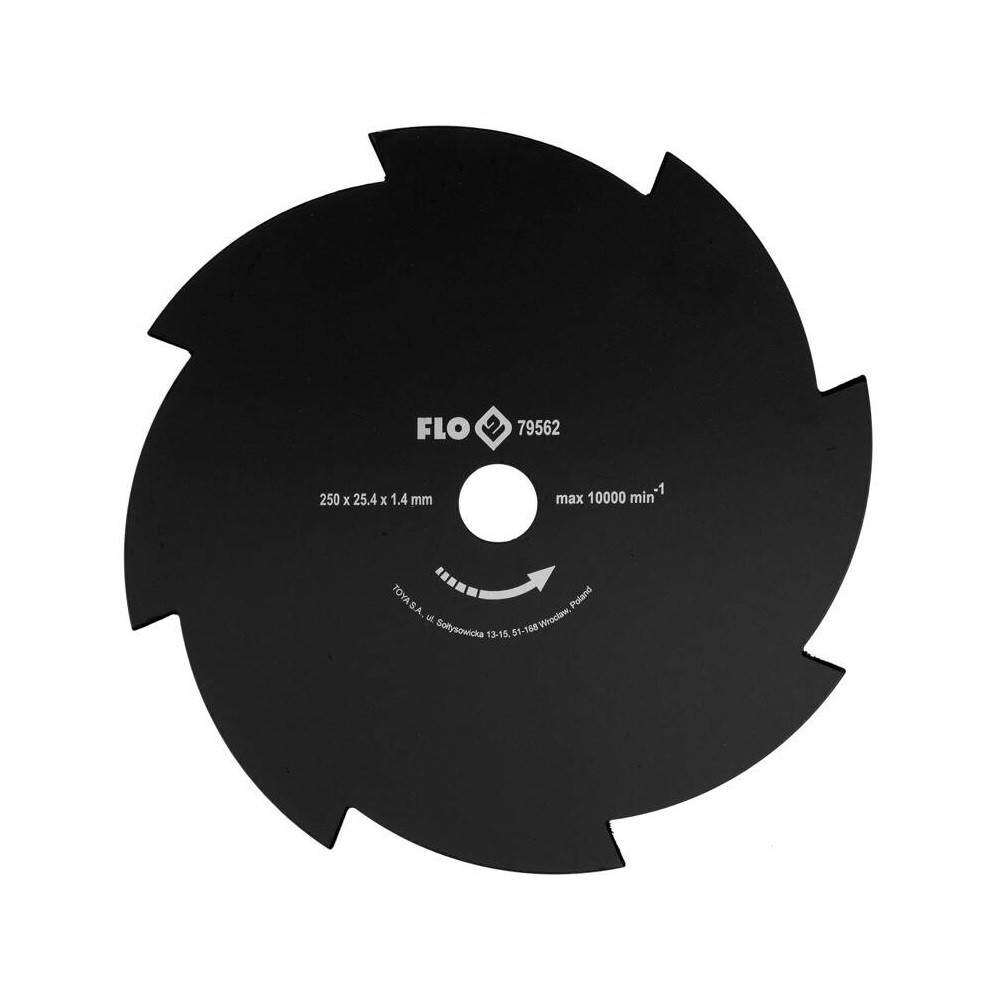 Disc pentru motocoasa cu 8 dinti, Flo, 25.4 x 250 mm - eMAG.ro