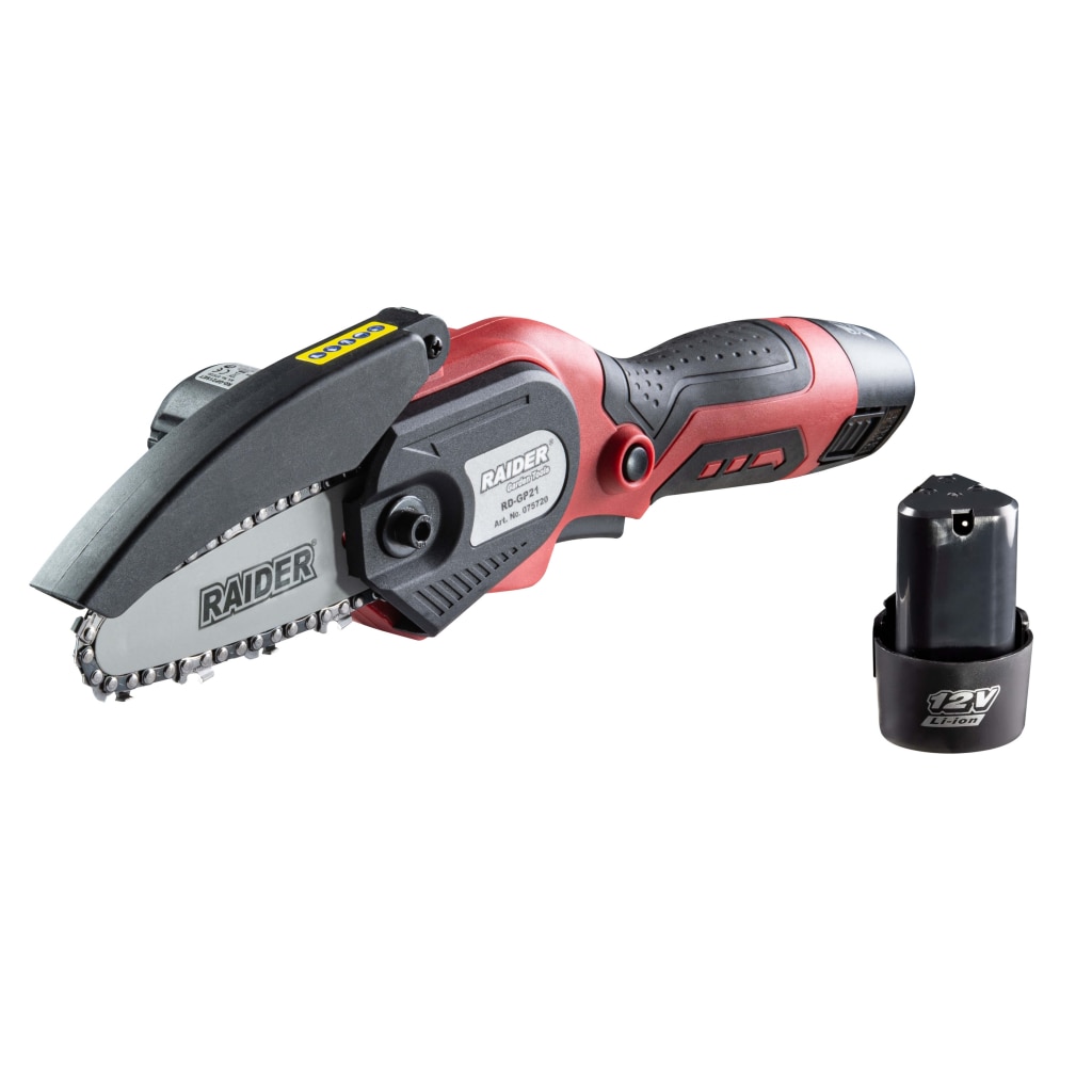 Mini fierastrau electric cu lant 12V 100mm1/4".043" 2x2Ah RD-GP21 Set ...