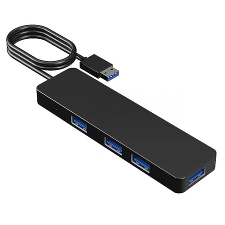 Hub USB 3.0 cu 4 porturi - Compatibil cu PC, laptopuri, MacBook Pro si ...
