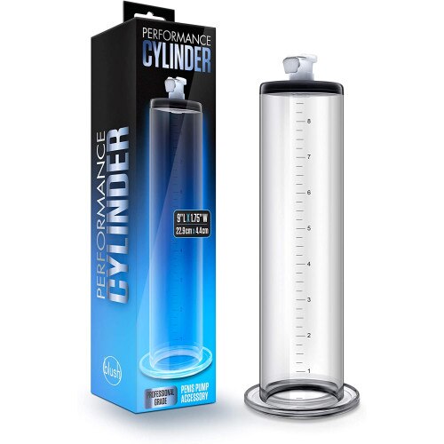 Cilindru pompa penis Blush Performance, acrilic, transparent, 23x4.4cm ...