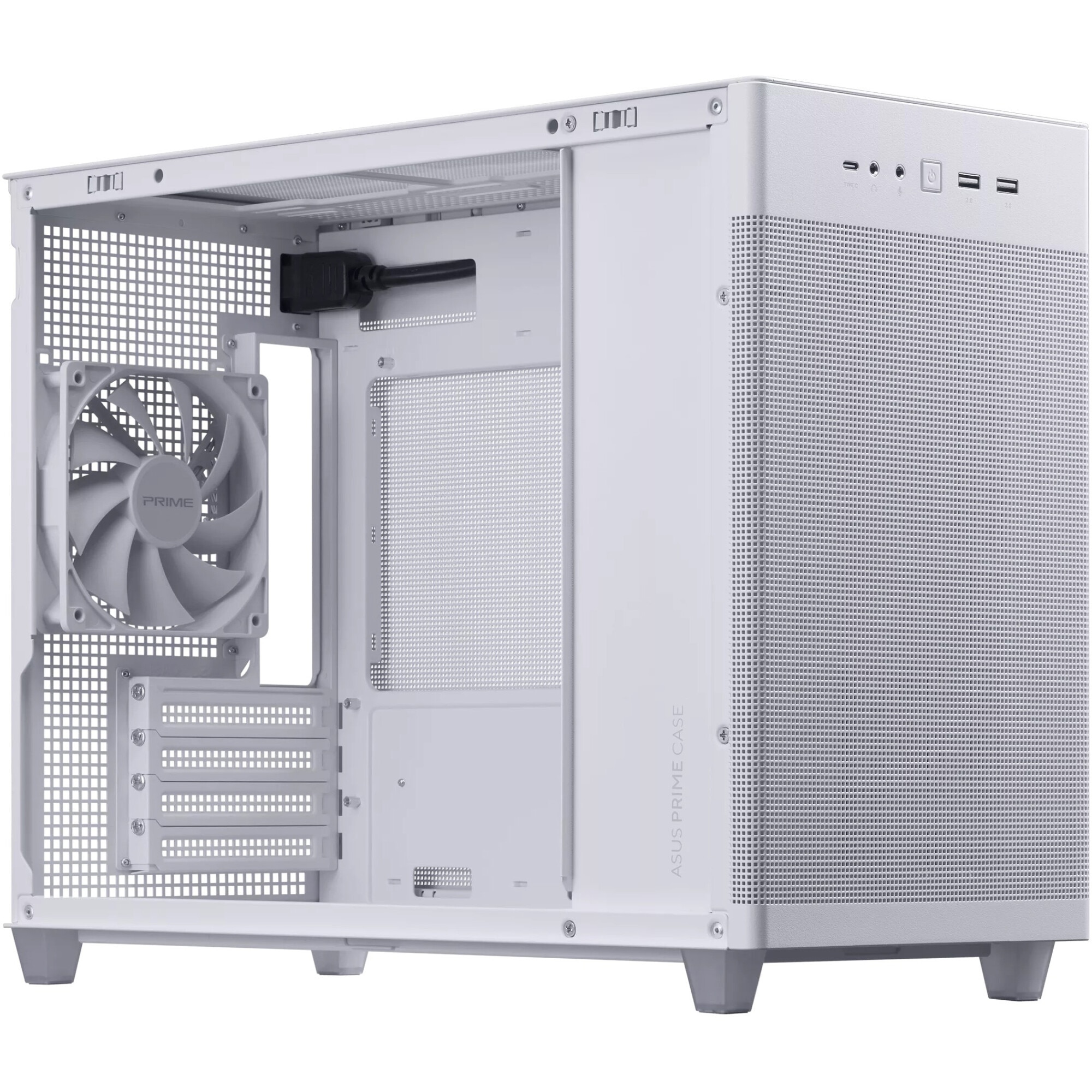 Carcasa PC ASUS AP201 Mesh, Micro-ATX, Alb - eMAG.ro