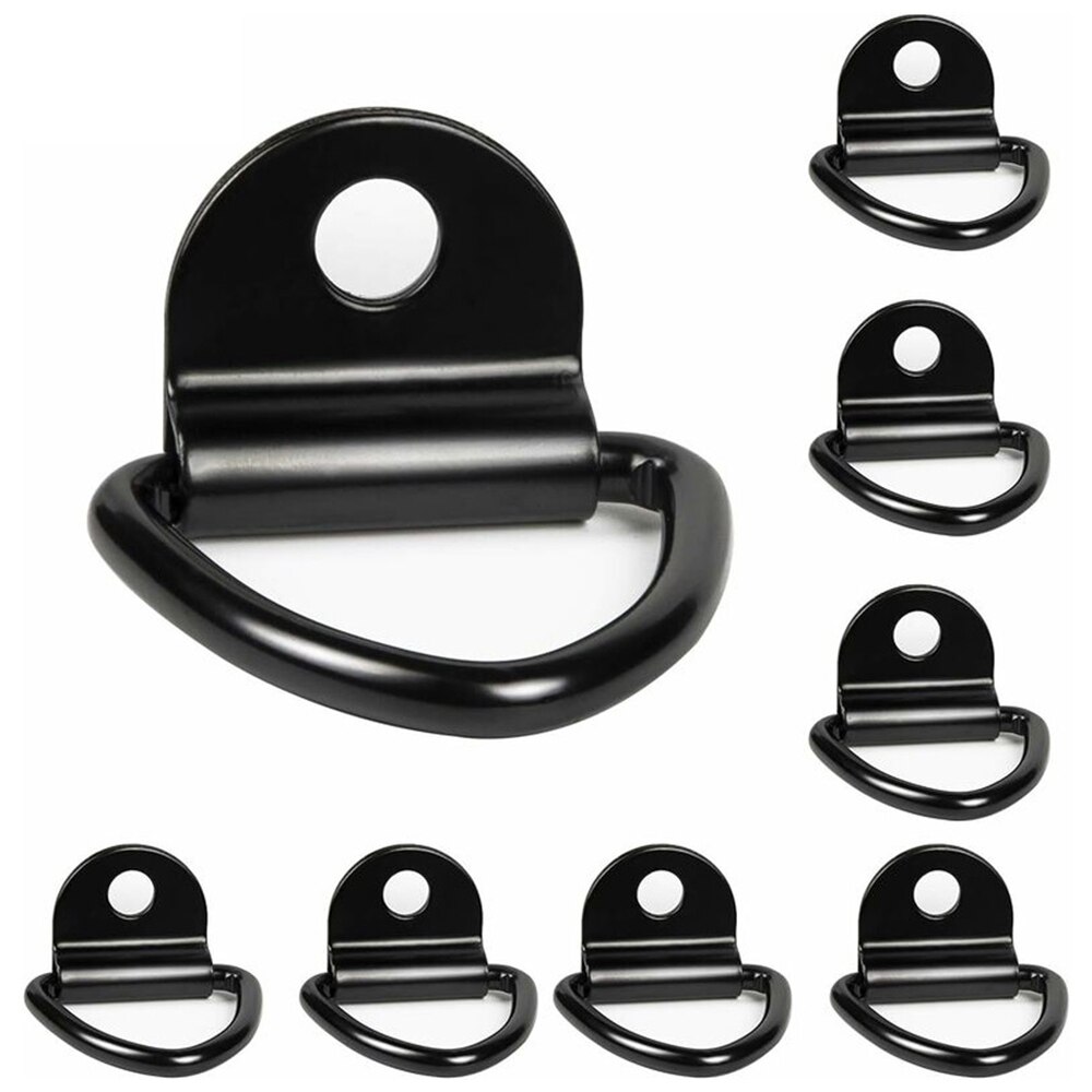 Set 8 inele ancorare multifunctionale, Xuigort, inox, negru - eMAG.ro