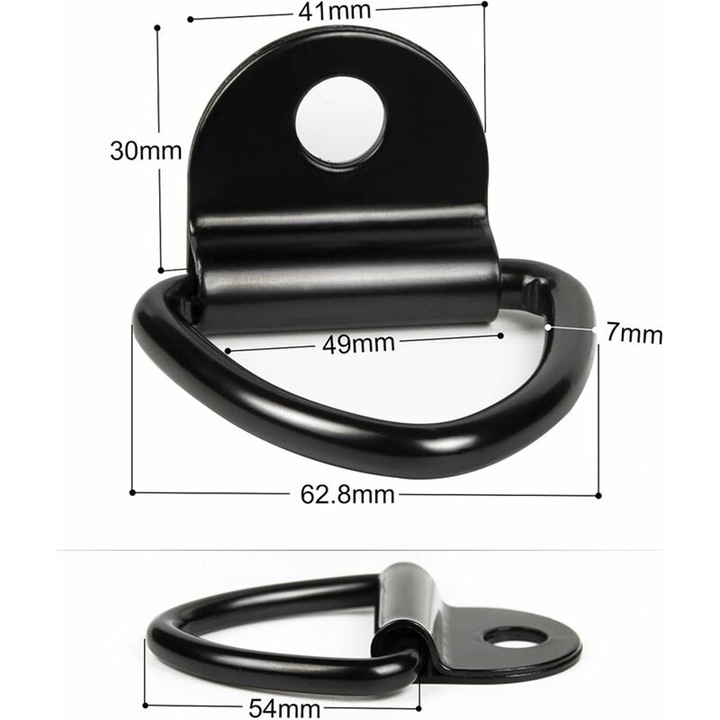 Set 8 inele ancorare multifunctionale, Xuigort, inox, negru - eMAG.ro