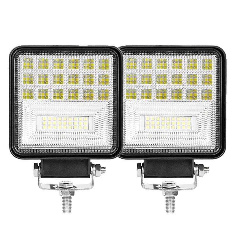 Set 2 Proiectoare LED, 135W, 6000K, IP68, 5 inch - eMAG.ro