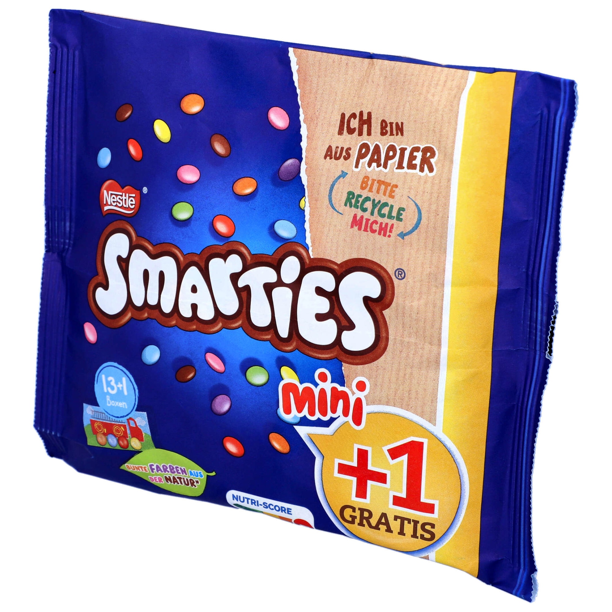 Bomboane de ciocolata cu lapte Smarties Mini pachete, 201g, 14 buc ...