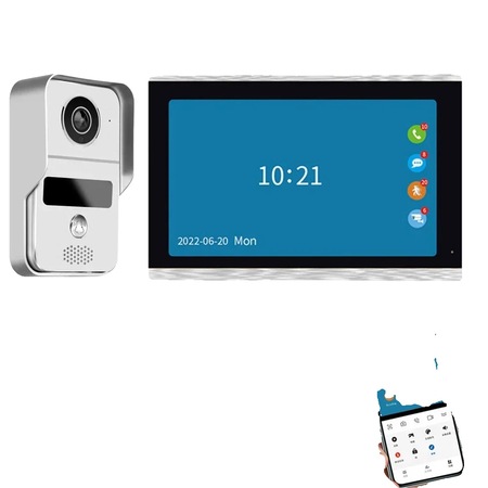 Sistem interfon video IP inteligent, vizualizare 140 grade, detectare ...