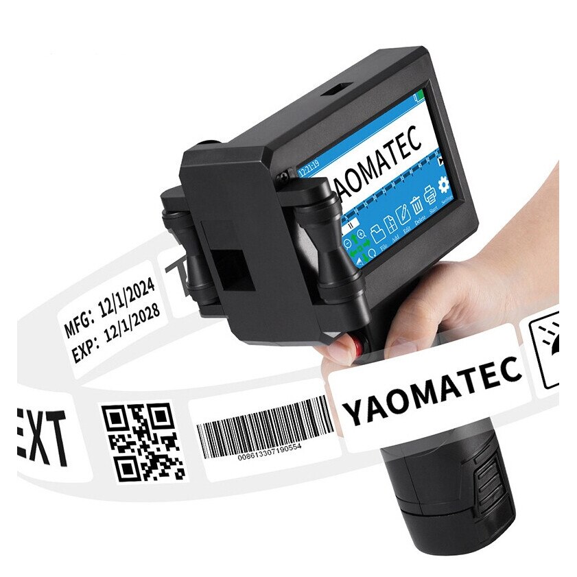 Imprimanta portabila Inkjet, tip pistol, Touchscreen, Imprimare Logo ...