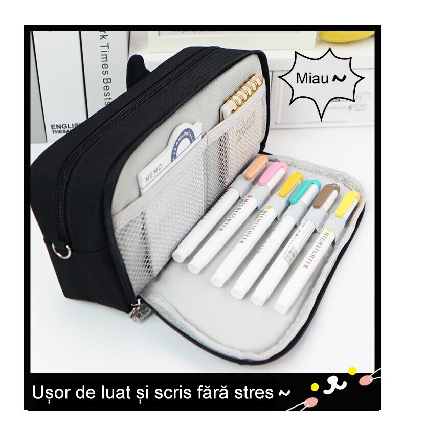 Penar, pisica, 22x7x10cm, negru - eMAG.ro