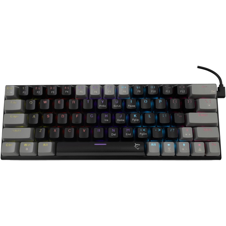 Tastatura Mecanica Gaming cu fir White Shark WAKIZASHI Blue Switch, Tip ...