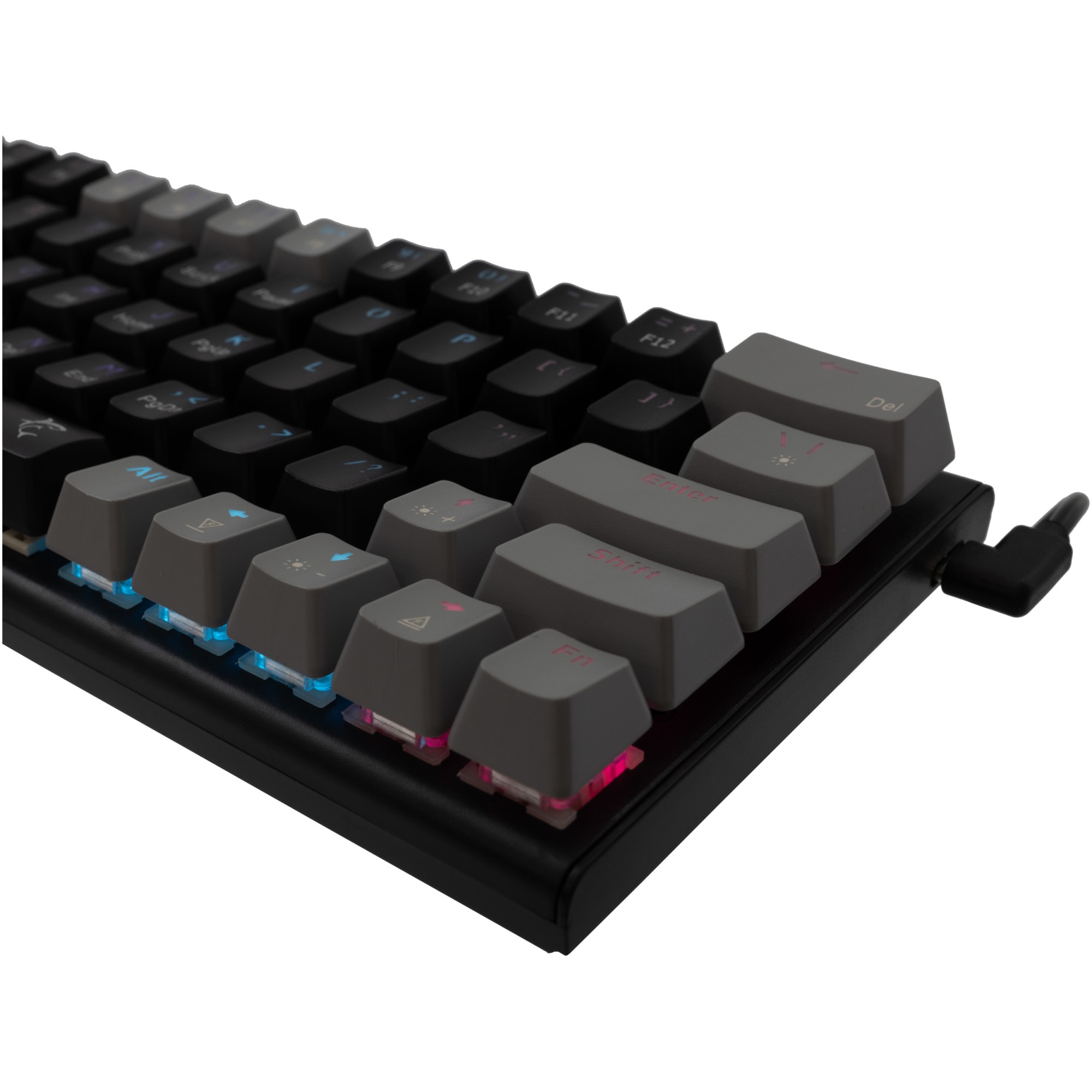 Tastatura Mecanica Gaming cu fir White Shark WAKIZASHI Blue Switch, Tip ...