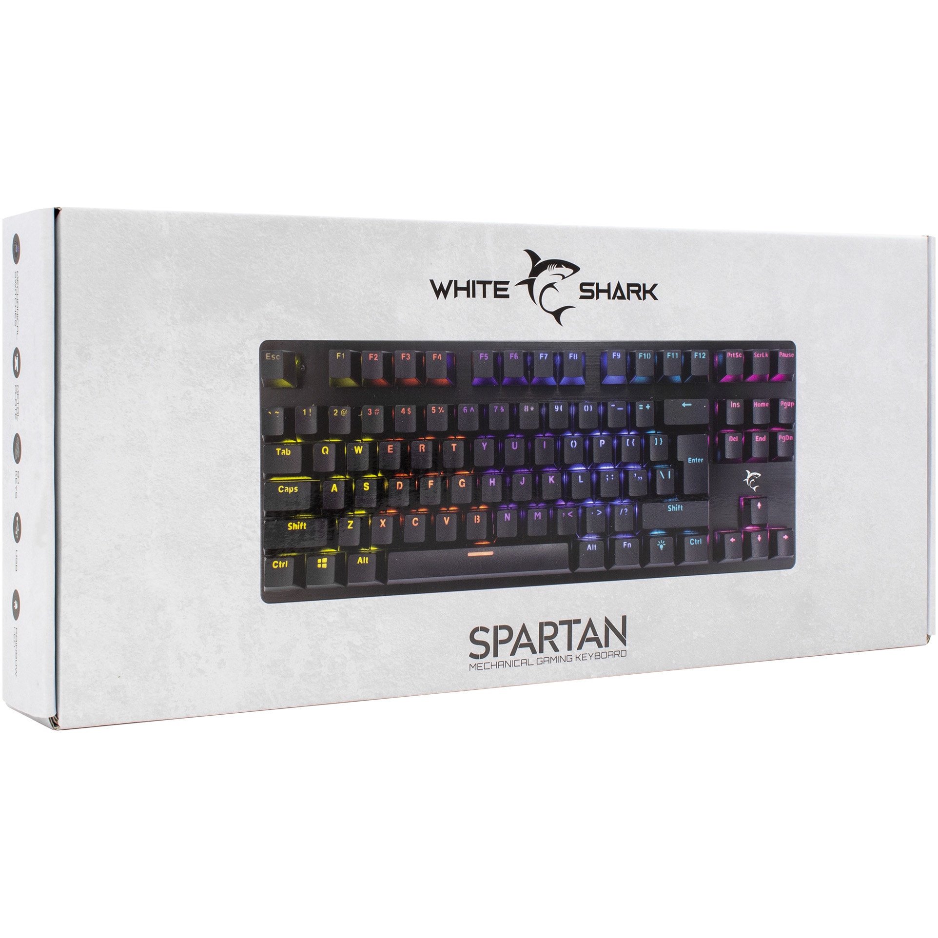 Tastatura Mecanica Gaming cu fir White Shark SPARTAN, Blue OUTEMU ...