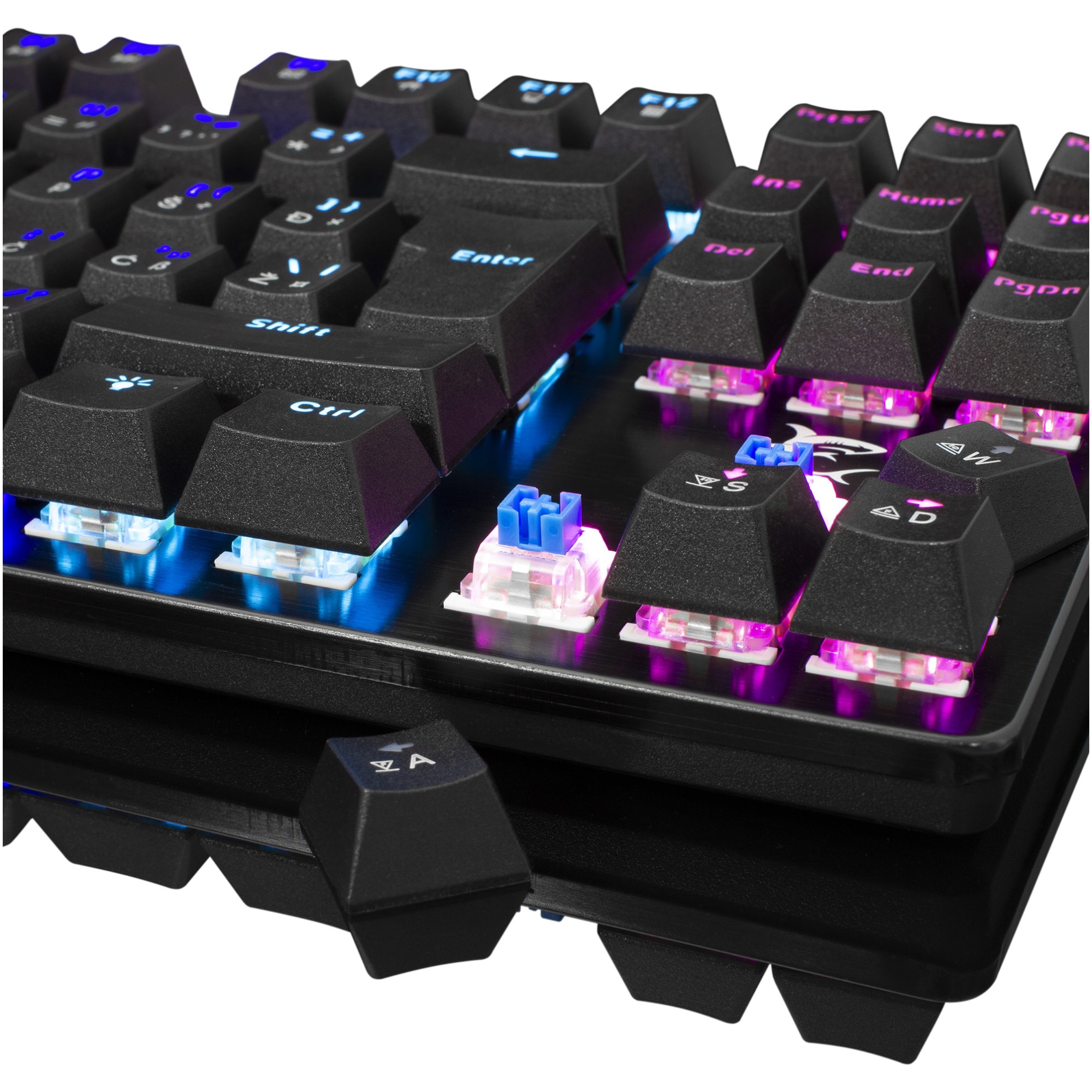 Tastatura Mecanica Gaming cu fir White Shark SPARTAN, Blue OUTEMU ...