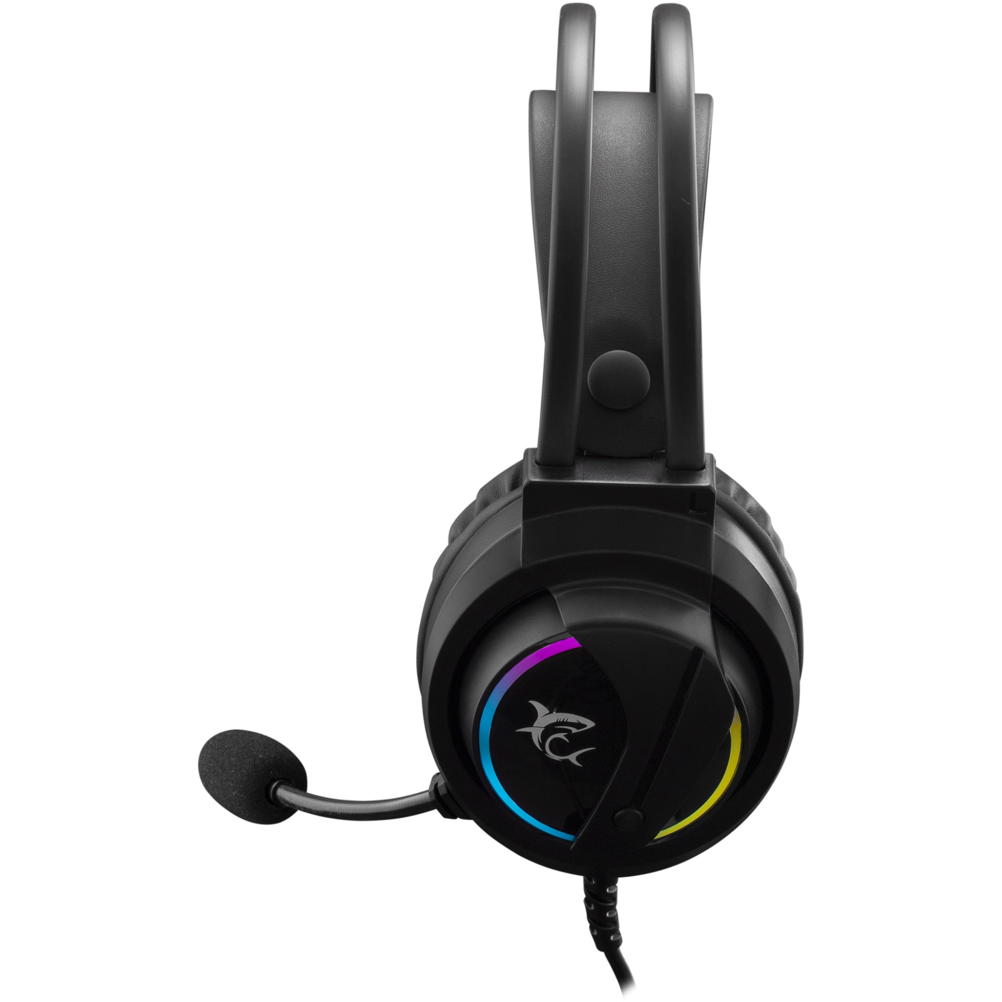 Casti Gaming White Shark WOLF Over-Ear, Stereo, 50mm Driver, Microfon ...