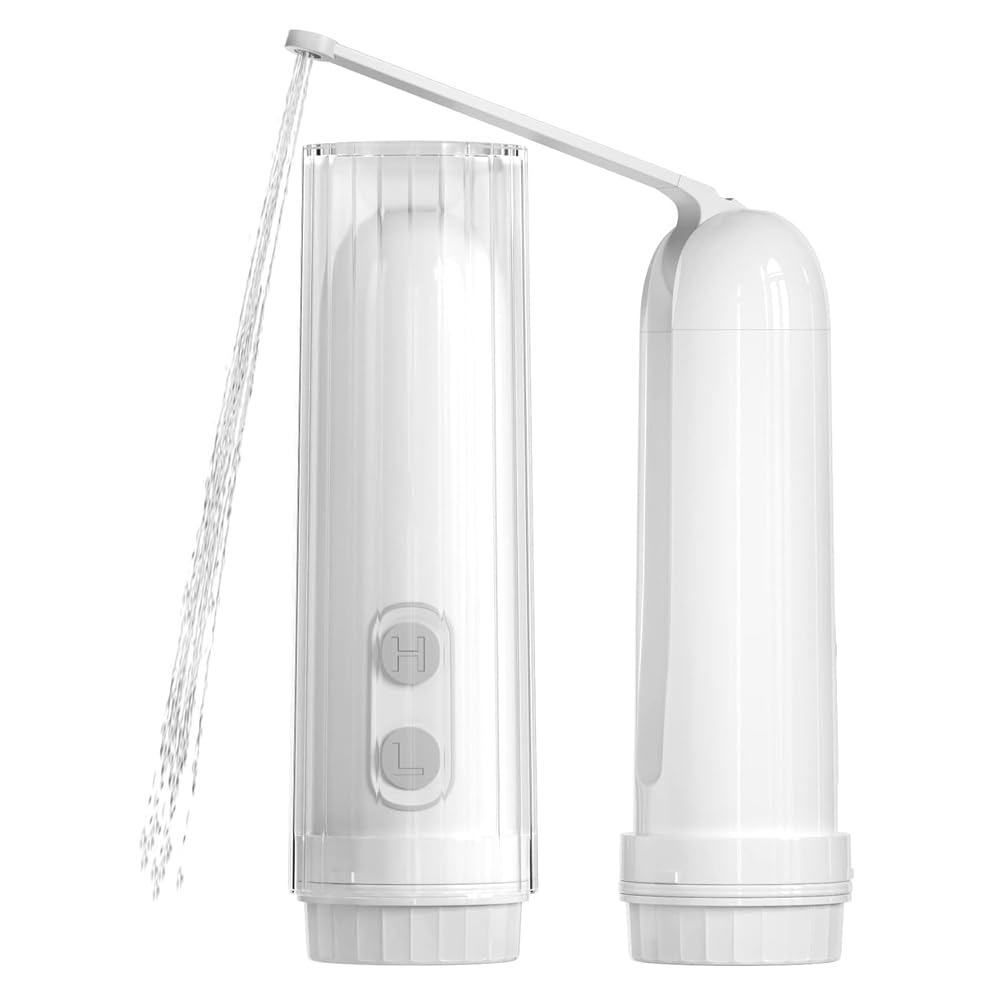 Bideu portabil pentru calatorie, silicon si ABS, duza ajustabila 180 ...