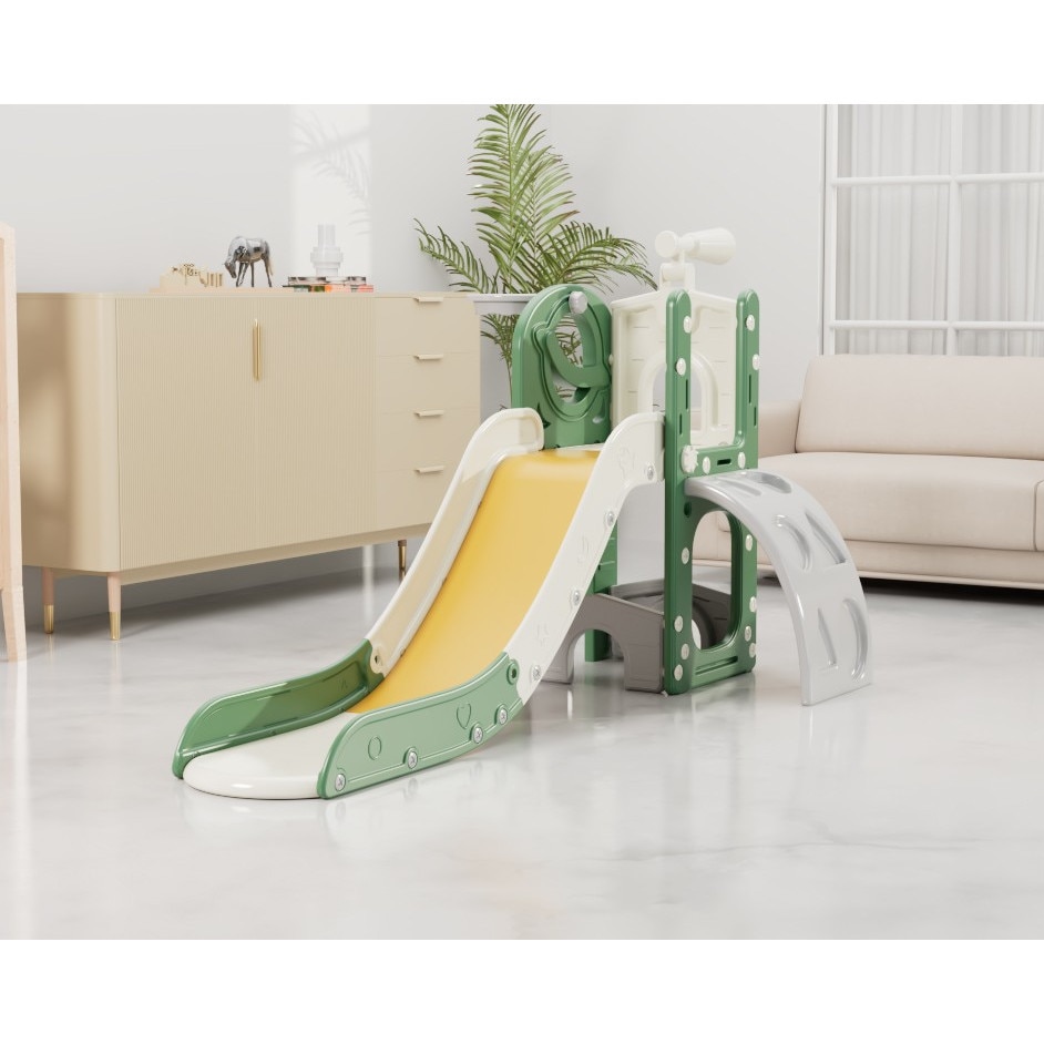 Tobogan copii, Plastic, Cu model, 175 cm, Multicolor - eMAG.ro