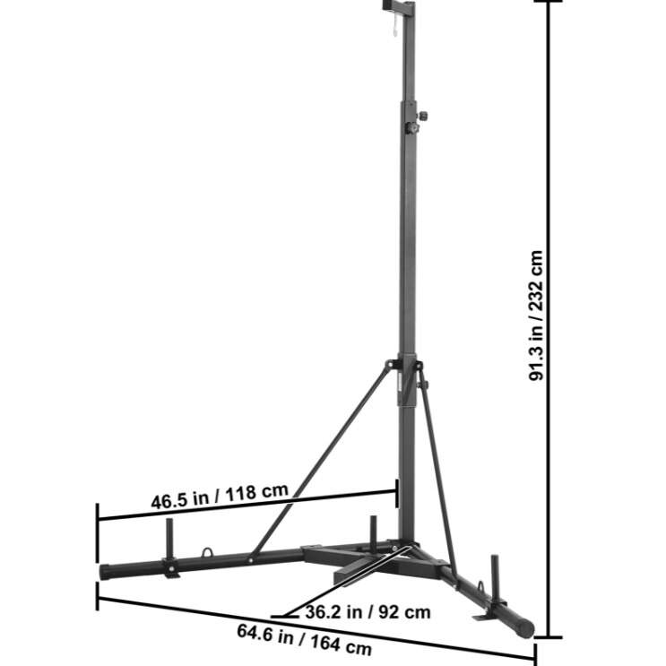Suport sac de box, Otel carbon, 164 x 232 cm, Antracit - eMAG.ro
