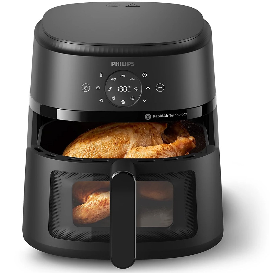 Friteuza cu aer cald Philips Airfryer Seria 2000 NA230/00, Compact ...