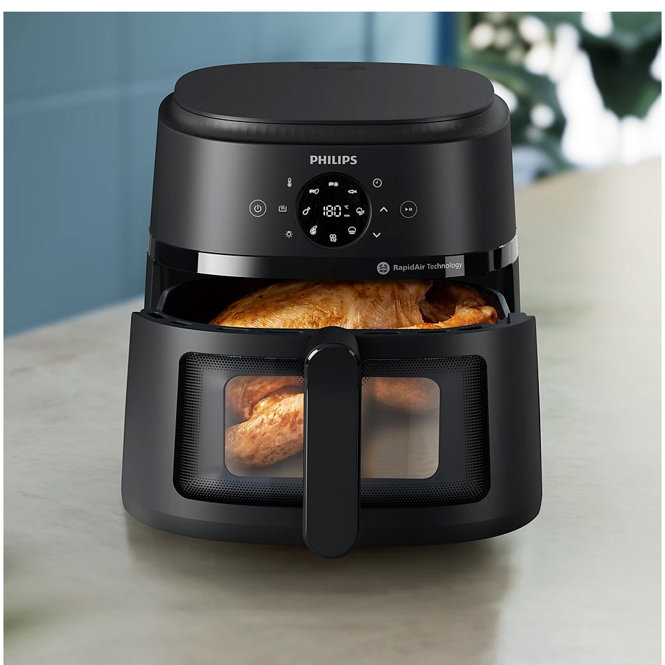 Фритюрник с горещ въздух Philips Airfryer Series 2000 NA230/00, Compact ...